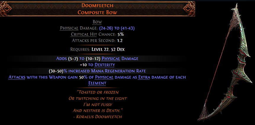 PoE 2 Doomfletch Composite Bow Guide